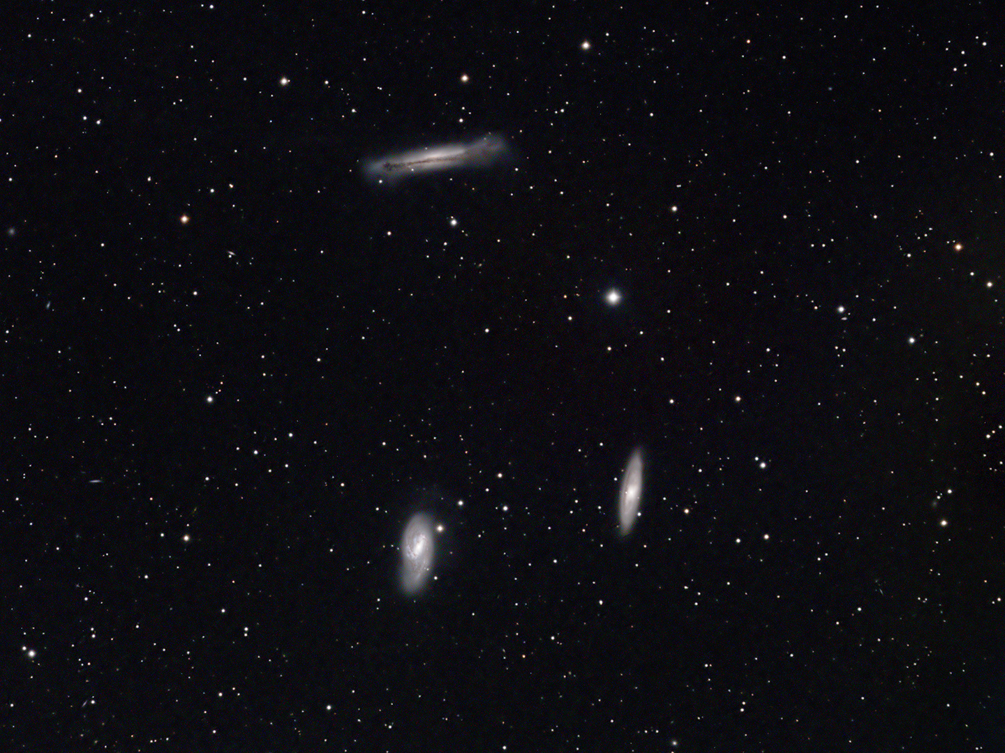 M65, M66, NGC3628, Leo Triplet, 1440x1080